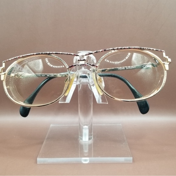 Cazal | Accessories | Cazal Gold With Red Black Painted Design Eyeglass ...